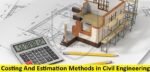 Costing And Estimation Methods in Civil Engineering
