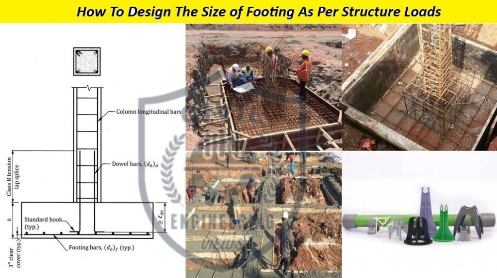 How To Design The Size of Footing As Per Structure Loads